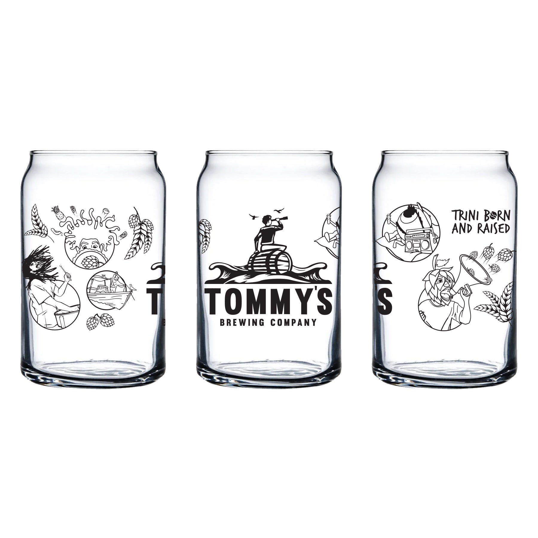 Branded Can Taster Glass - 5oz – Tommy's Brewing Company